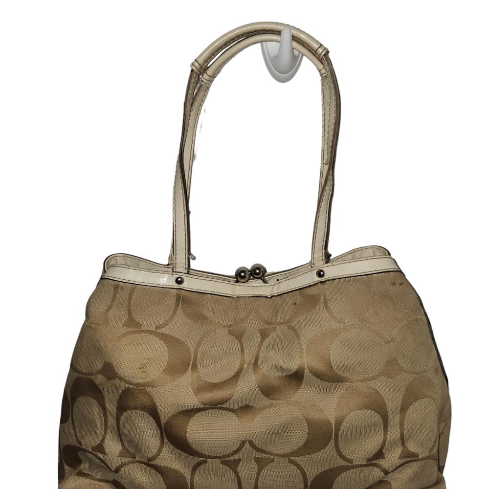 Coach Signature Carry On Satchel Handbag F19190 - Gem